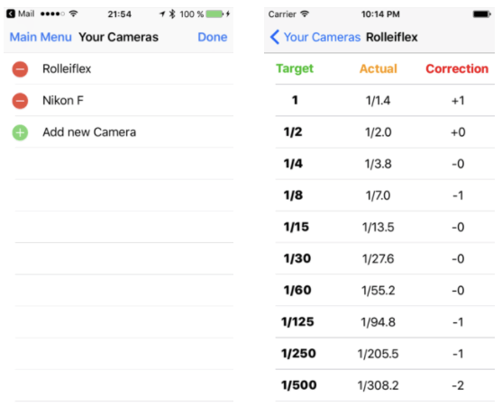 The Filmomat Photoplug - a portable optical shutter speed tester ...